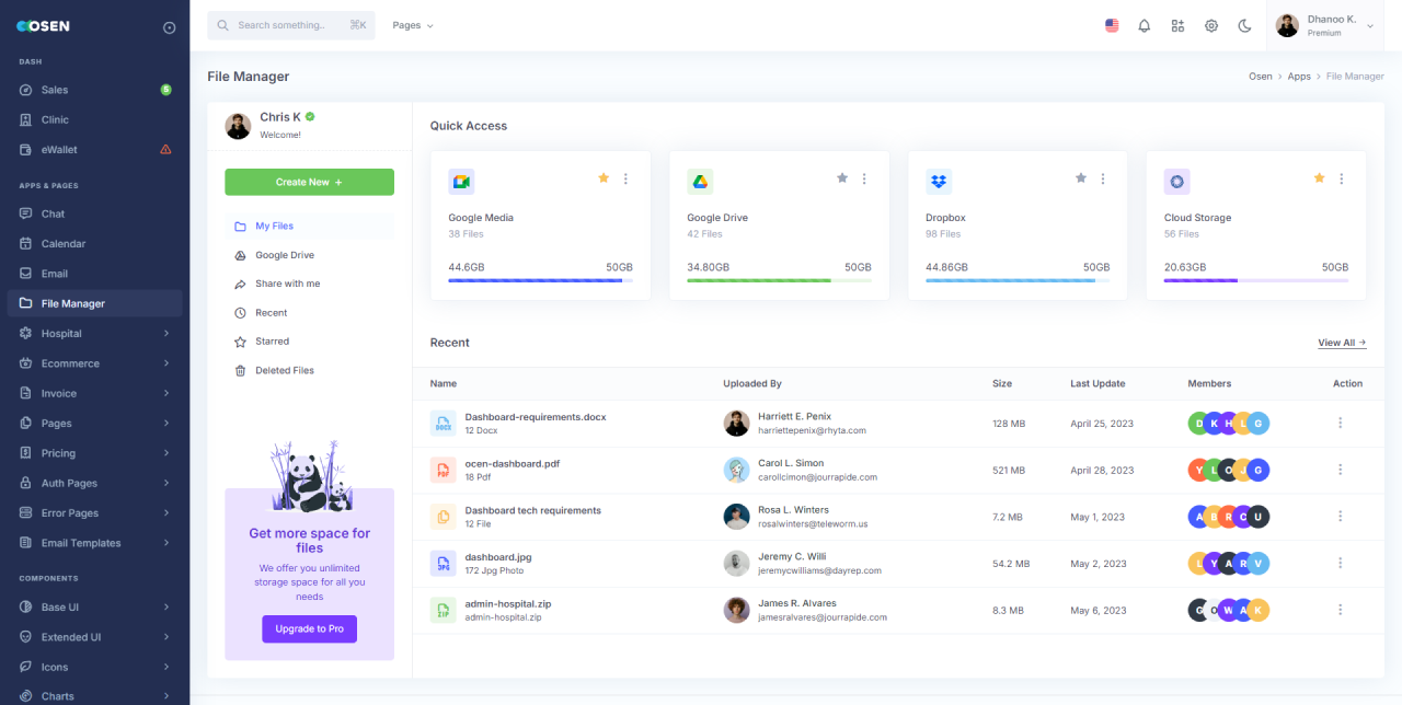 DeepBase – Build Powerful Dashboards for Web & Mobile with Angular & HTML